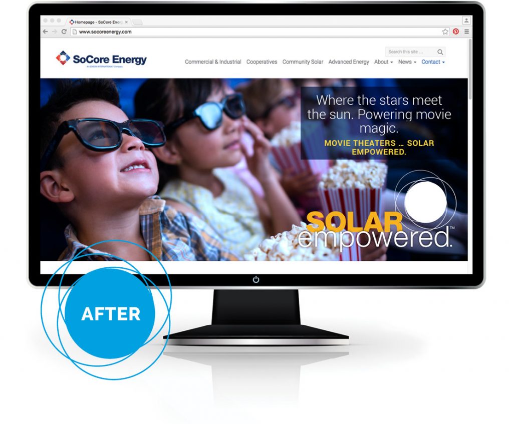 SoCore Energy Brand Revitalization — Website and Marketing Materials