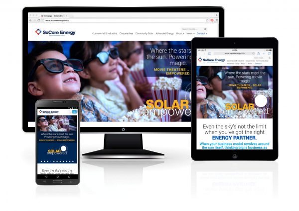 SoCore Energy Brand Revitalization — Website and Marketing Materials