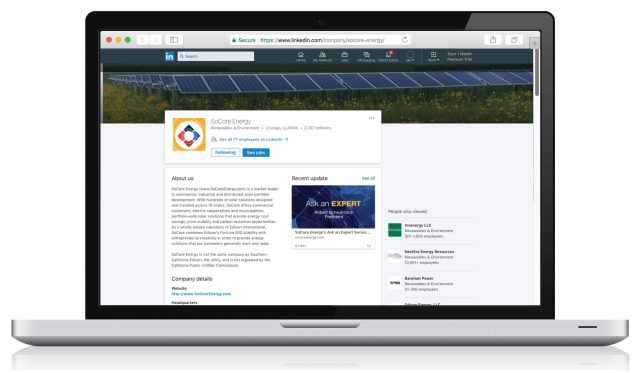 SoCore Energy Brand Revitalization — Website and Marketing Materials