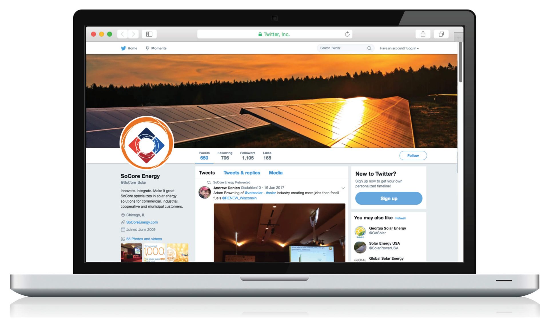 SoCore Energy Brand Revitalization — Website and Marketing Materials