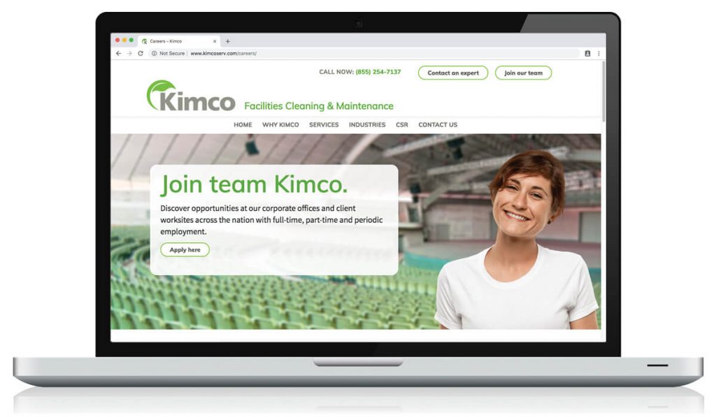 Kimco Services Website Redesign and Brand Revitalization