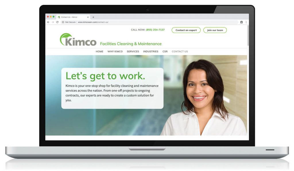 Kimco Services Website Redesign and Brand Revitalization
